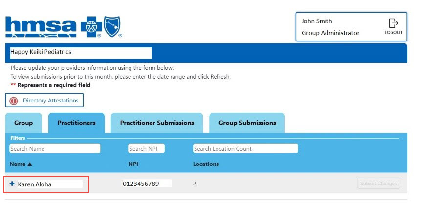 Provider Directory Update